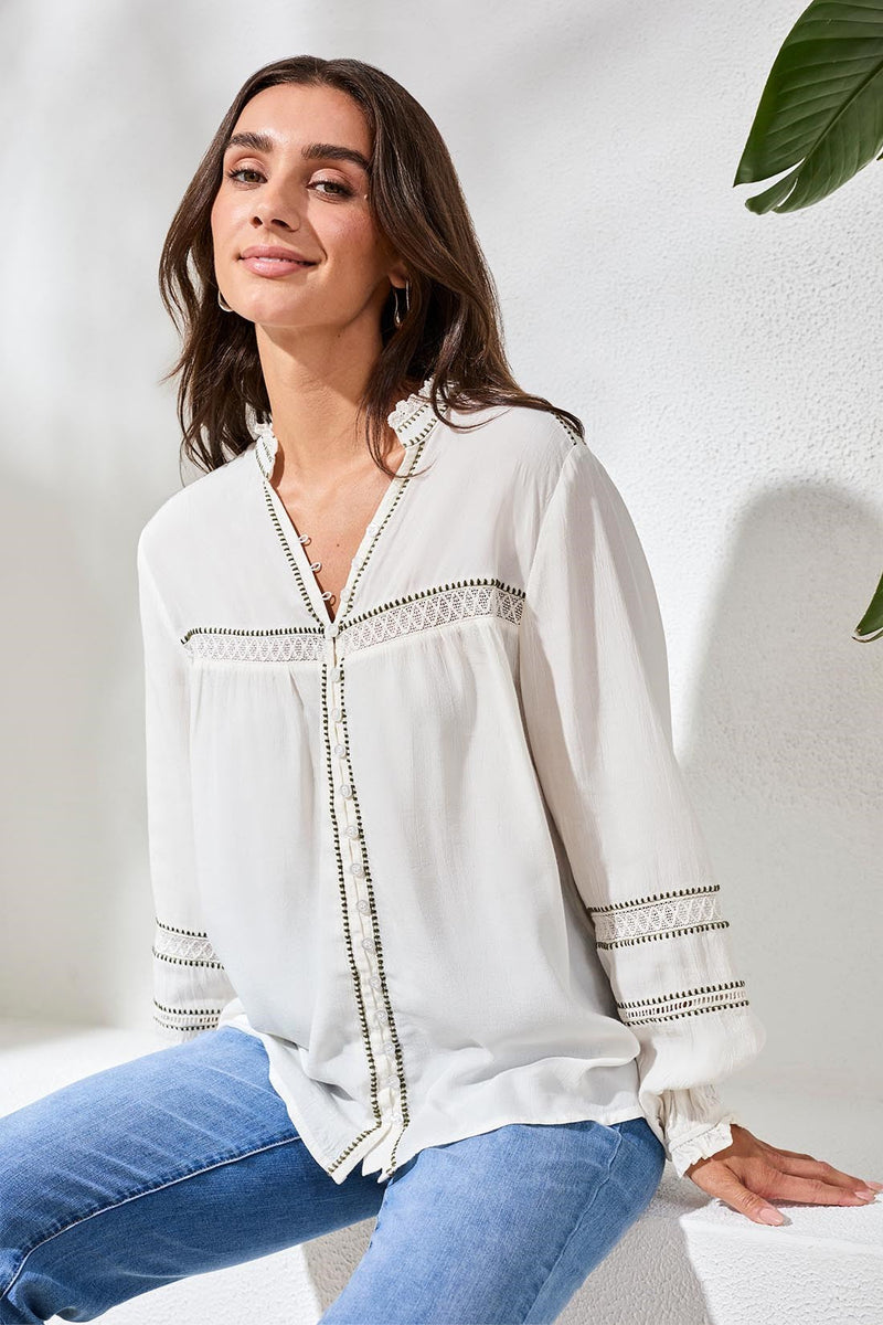 Button Front Blouse – Sundance Clothing